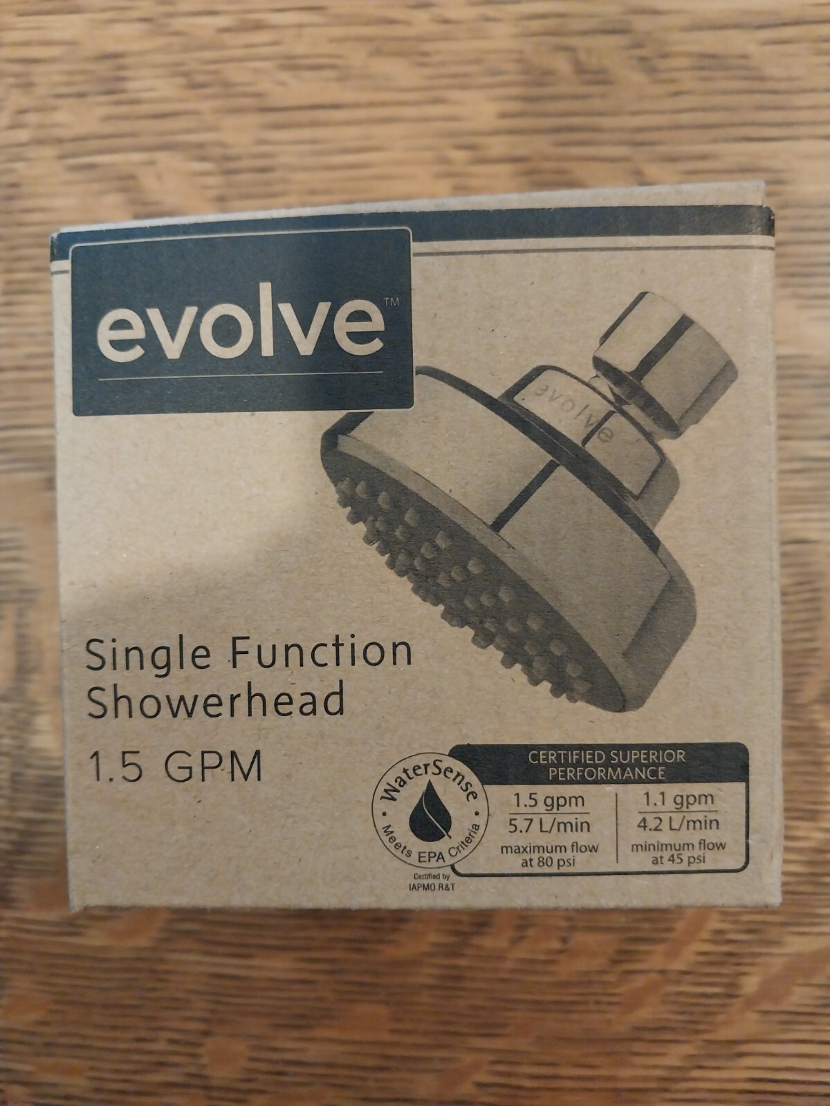 Evolve BRAND Single Function Showerhead 1.5 GPM and Boxed for sale ...