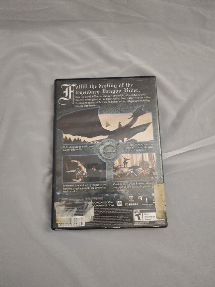 Eragon - Sony PlayStation 2 (DISC, CASE & MANUAL INCLUDED) TESTED ...