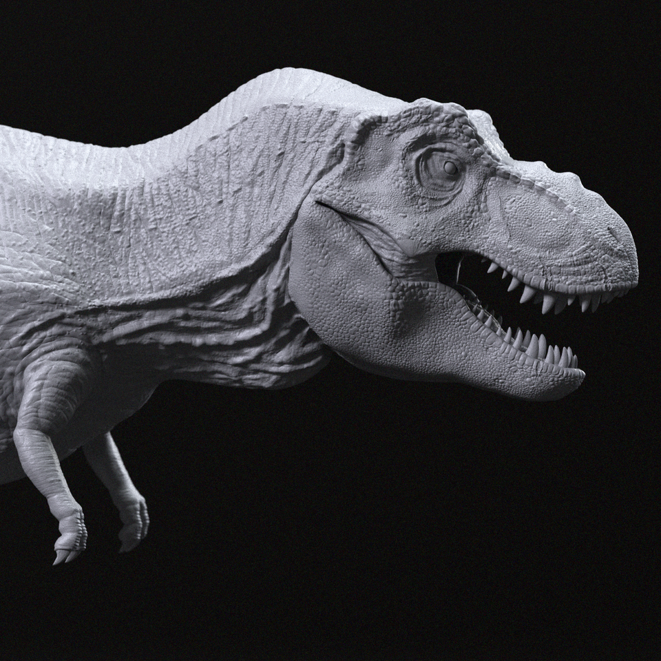 "Buck" T-Rex Studio Maquette Model Kit | The Lost World Jurassic Park ...