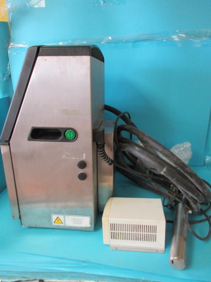 VIDEOJET MODEL 1610 INK JET CODING MACHINE WITH PRINTHEAD WORKS GREAT ...