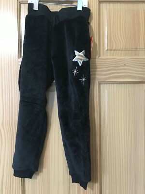 NWT Wonder Nation Girls Minky Pants Black Star Sequin Super Soft many ...