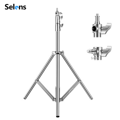 9.2ft Light Stand Heavy Duty Adjustable Tripod Spring Damped Stainless ...