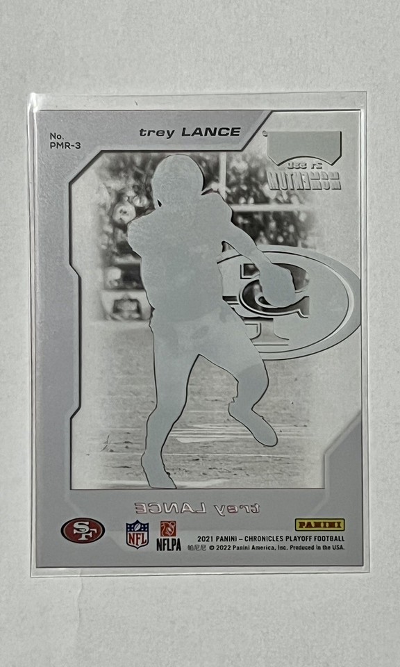 2021 Panini Chronicles Trey Lance Playoff Momentum Rookie Card #PMR-3 ...