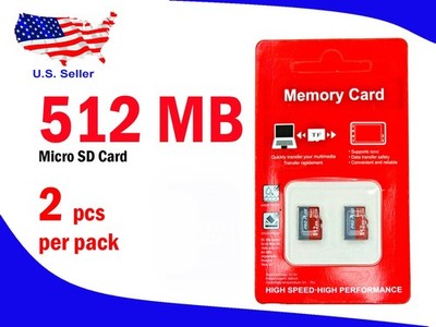 128MB 256MB 512MB Micro SD TF Memory Card ( 2 pcs per pack) | eBay