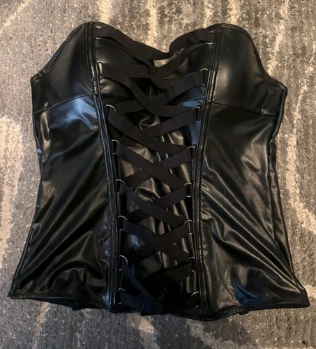 Lovehoney Heavy Faux Leather Basque 3x/4x- 20/22 perfect valentines ...