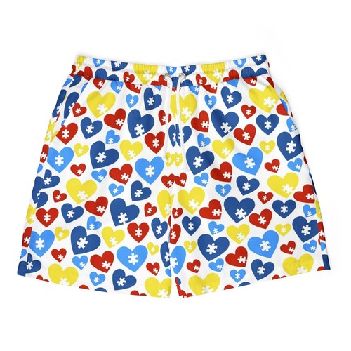 Autism Awareness Print Unisex Swim Shorts, Beachwear, Summer Essentials ...