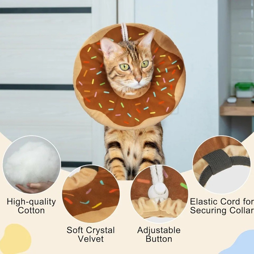 BEAUTYZOO Cat Cone Collars Soft, Cat Donut Recovery E Collar After ...