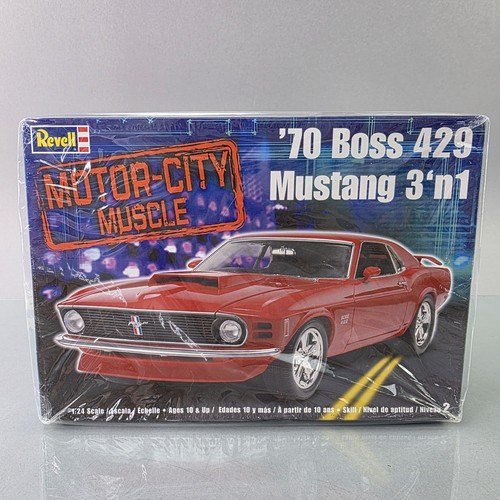 Revell '70 Mustang Boss 429 3 in 1 Car 1:24 Model Kit 85-2149 Motor ...