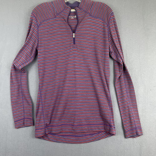 Smart Wool Quarter Zip Shirt Women Extra Large Base Layer Long Sleeve ...