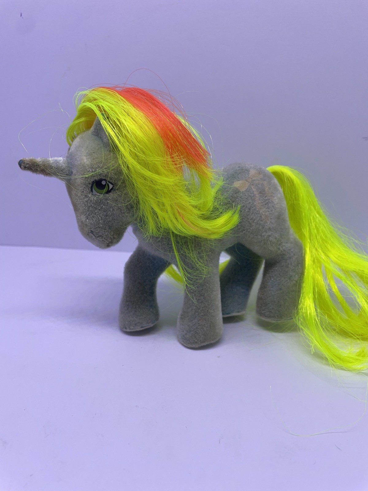 My Little Pony G1 Flocked So Soft RIBBON Blue Unicorn 1985 MLP G1 R5 | eBay