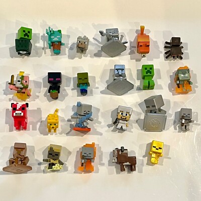 Mattel Mojang Minecraft Mystery Mini Figures Multiple Series Retired | eBay