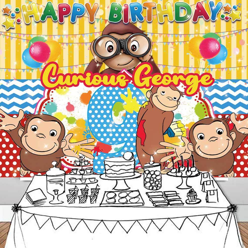 Curious George Happy 1st Birthday