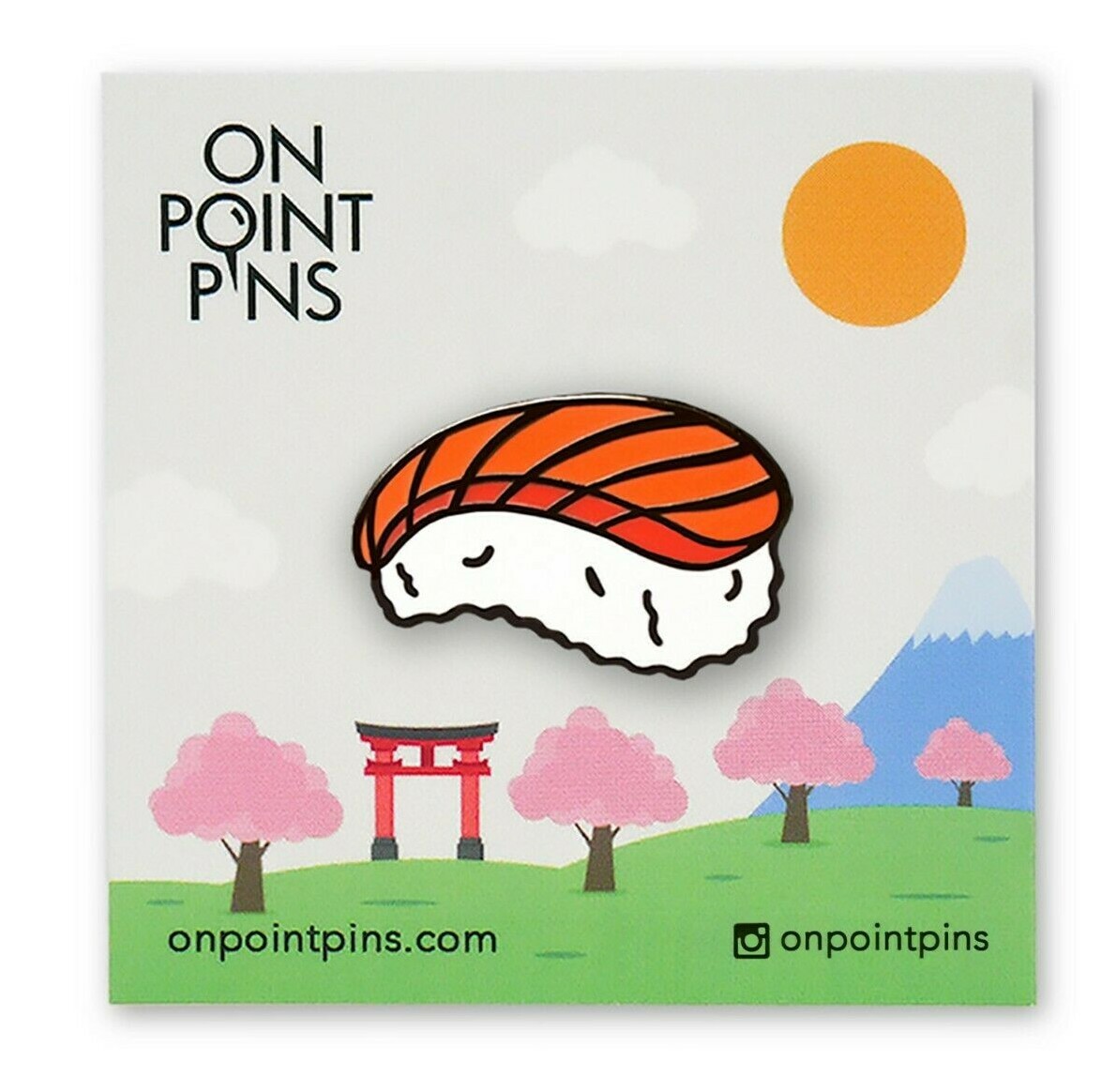 Salmon (Sake) Nigiri Sushi Pin Japanese Japan Food Pin Hard Enamel ...