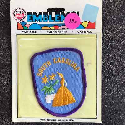 Vintage 1970’s South Carolina State Embroidered PATCH NEW NIP 3 Inch | eBay