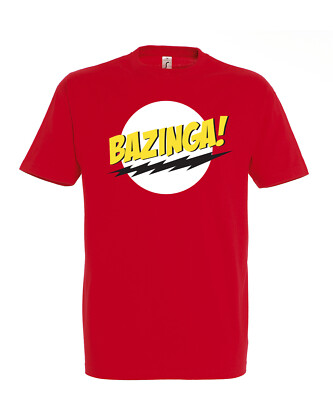 Youth Designz Herren T-Shirt Bazinga Logo Sheldon Lustig Spruch Big ...