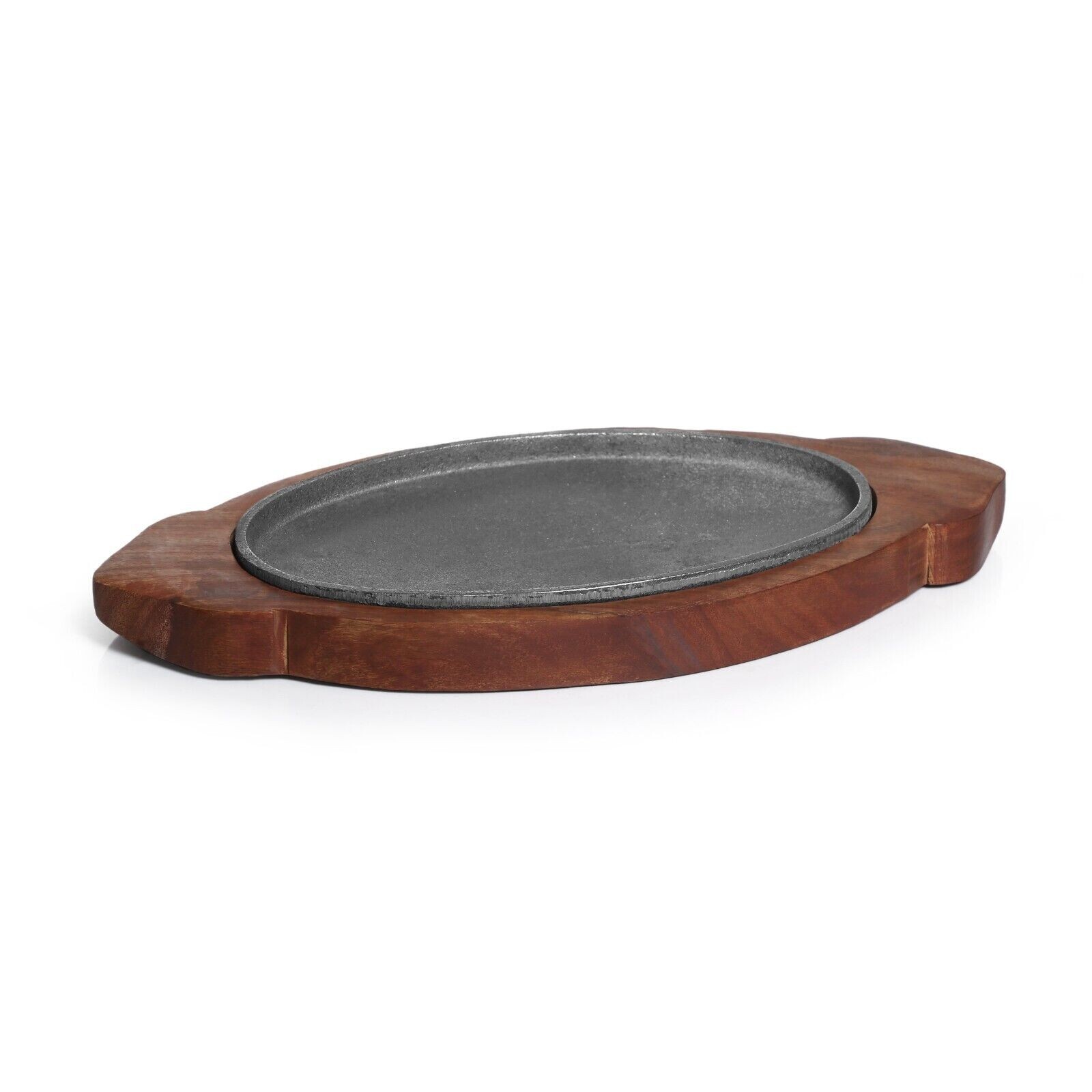 Cast Iron Sizzle Platter Steak Sizzler Serving Plate Sizzling Dish ...