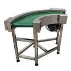 110V Industrial Conveyor Belt System 90° Corner Turning 20m/min 400W 11 ...