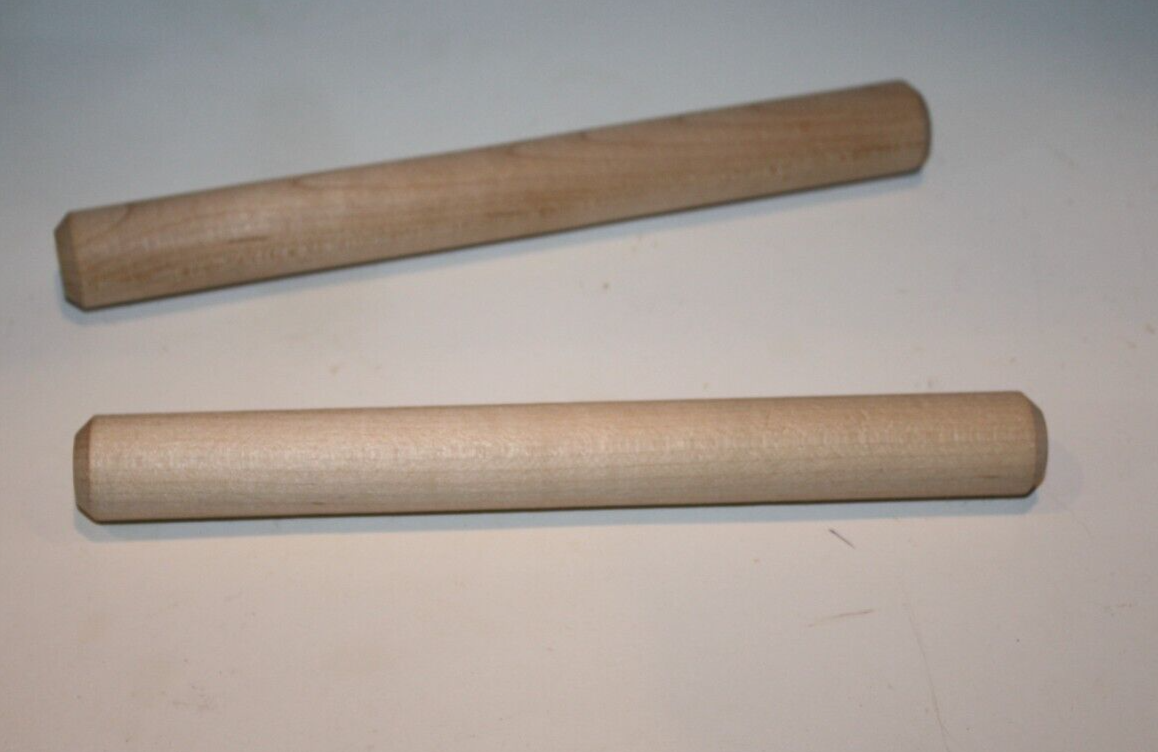 Beveled Wood Dowels Replacement Part 2 Pc. Striker Musical Rhythm ...