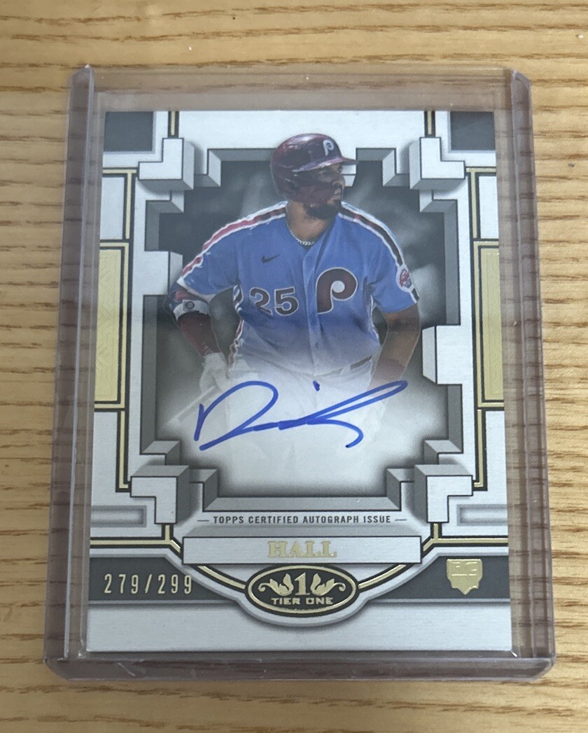 2023 Topps Tier One Darick Hall Autograph 279/299 #BOA-DHA1 | eBay