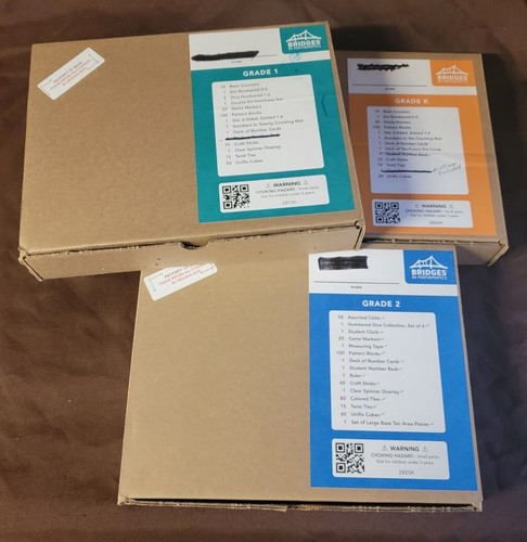 Bridges In Mathematics K-2 Student Learning Kits Math Manipulatives ...