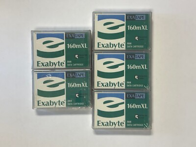 Set Of 5 Exabyte 160mXL 8mm Data Cartridge EXATAPE 307265 | eBay
