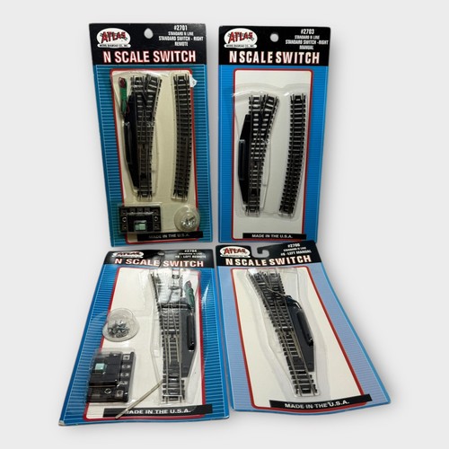 Atlas N Scale Switch Track Lot of 4 – #2701, #2703, #2704, #2706 Model ...