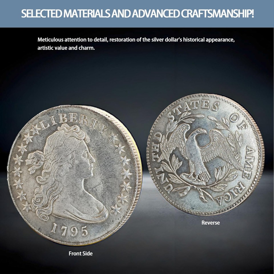 1795 Liberty of The Americas Peace Coin 3PCs Set Exquisite Relief ...