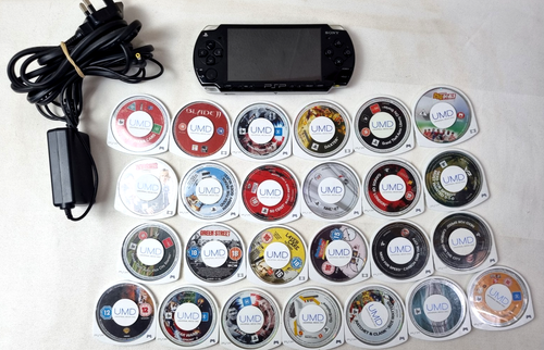 Sony PSP-2003 PlayStation Portable Handheld Console With Games + Films ...