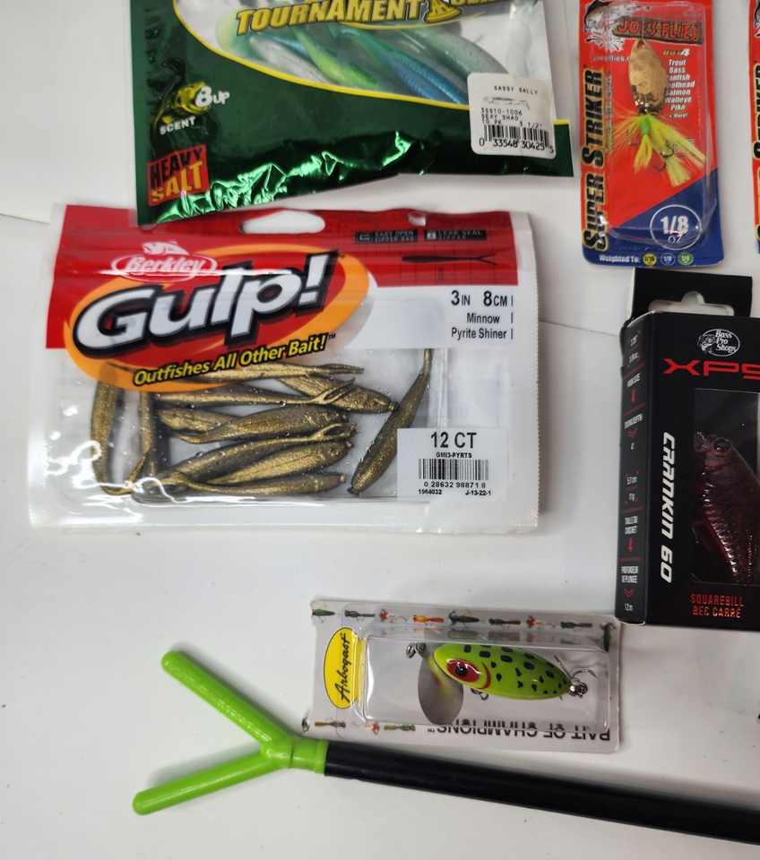 Vintage Mixed Lot Fishing Bait Lures Tackle Gulp XPS Cabala Super ...