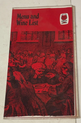 Vintage Early 1970s Menu and Wine List Berni Steak Bar in Liverpool ...