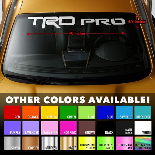 Windshield Banner Vinyl Decal Sticker for Toyota TRD PRO Tacoma Tundra ...