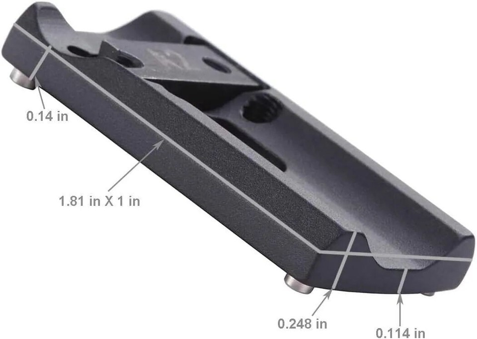 Beretta 92 FS Pistol Mount Plate for Burris Fastfire,Vortex Venom Red ...