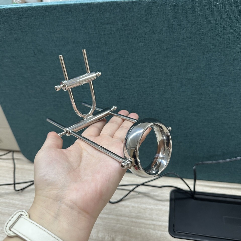 Men Scrotum Testicle Clamp Ball Crusher Ball Stretcher Chastity Device ...