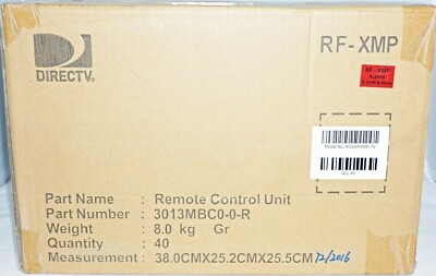 LOT OF 40 / BRAND NEW DIRECTV RC66 RX UNIVERSAL REMOTE HD/DVR IR/RF W ...