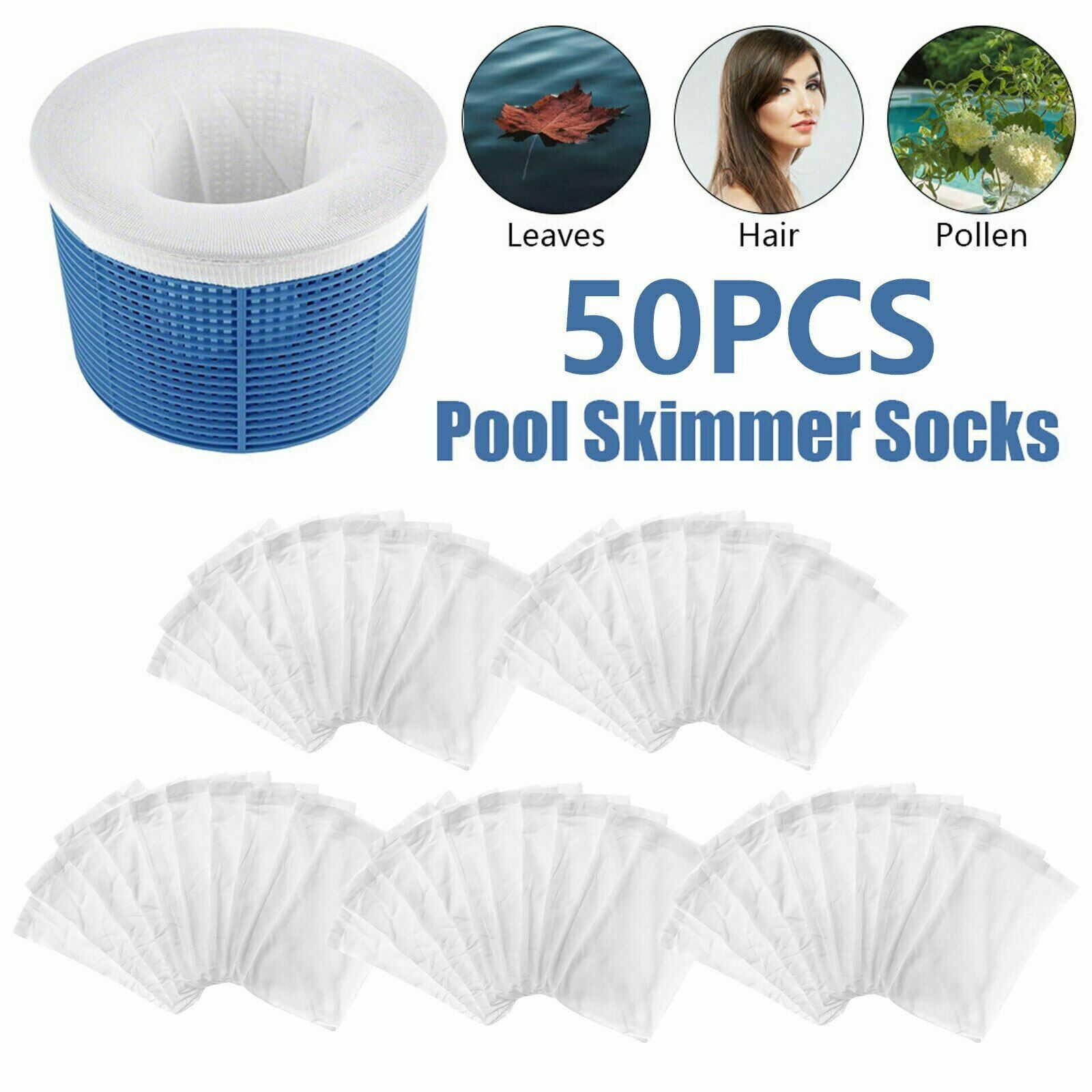 10-50Pcs Pool Skimmer Socks Excellent Savers for Pool Filters, Baskets ...