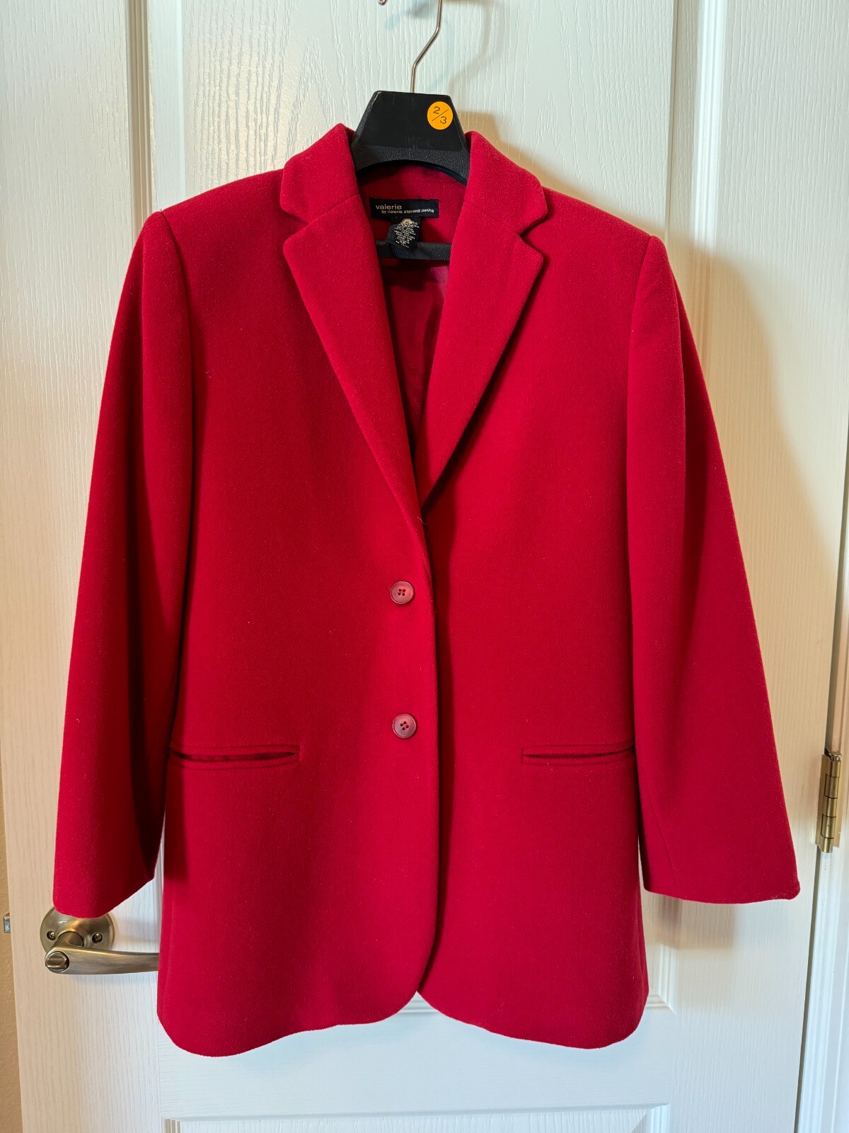 Valerie Stevens Petite Women's 4P Red Blazer Jacket Lined Woolmark ...
