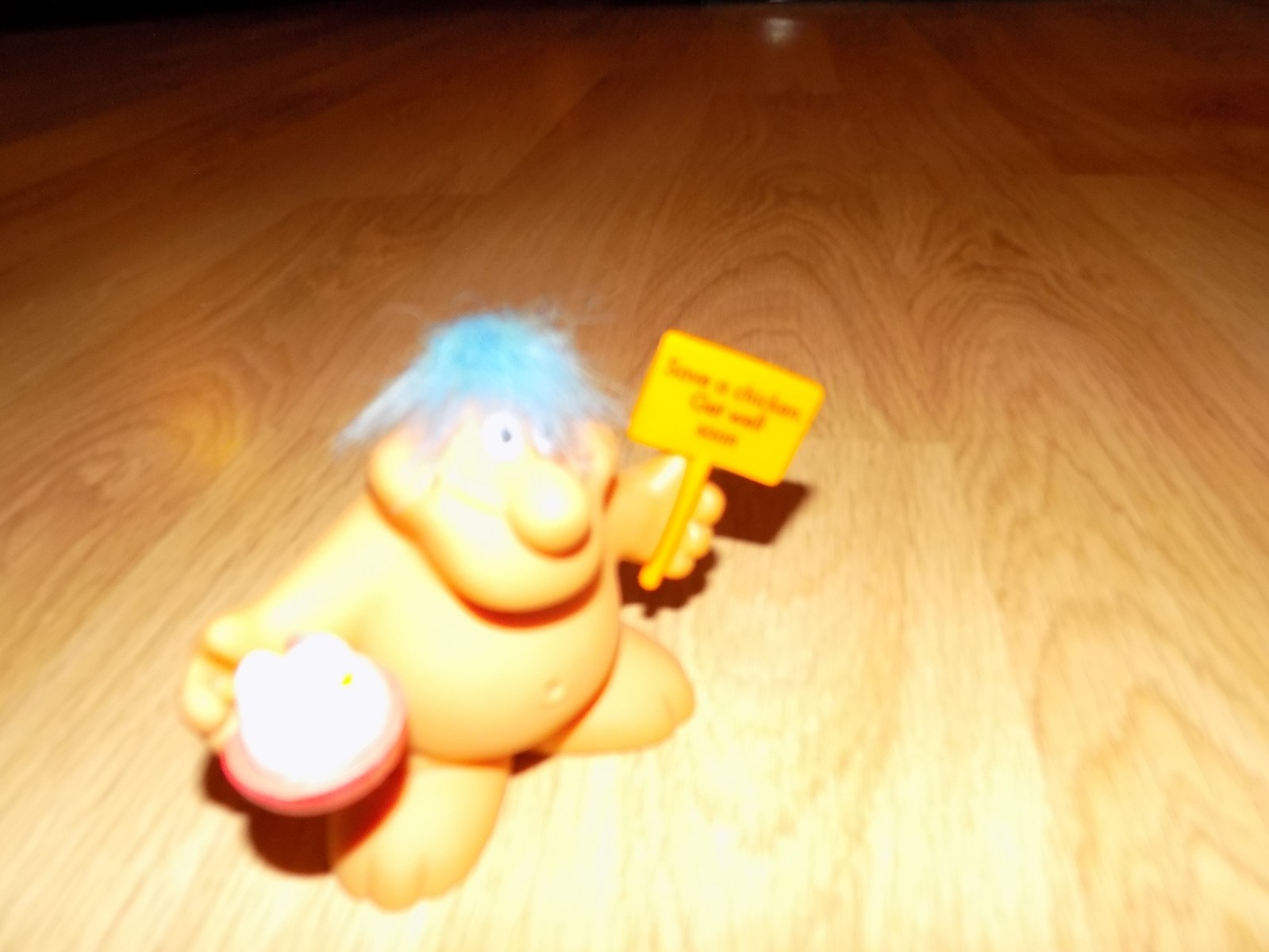 3" Russ Chubby Boy Troll Figure Cake Topper Save a Chicken Get Well ...