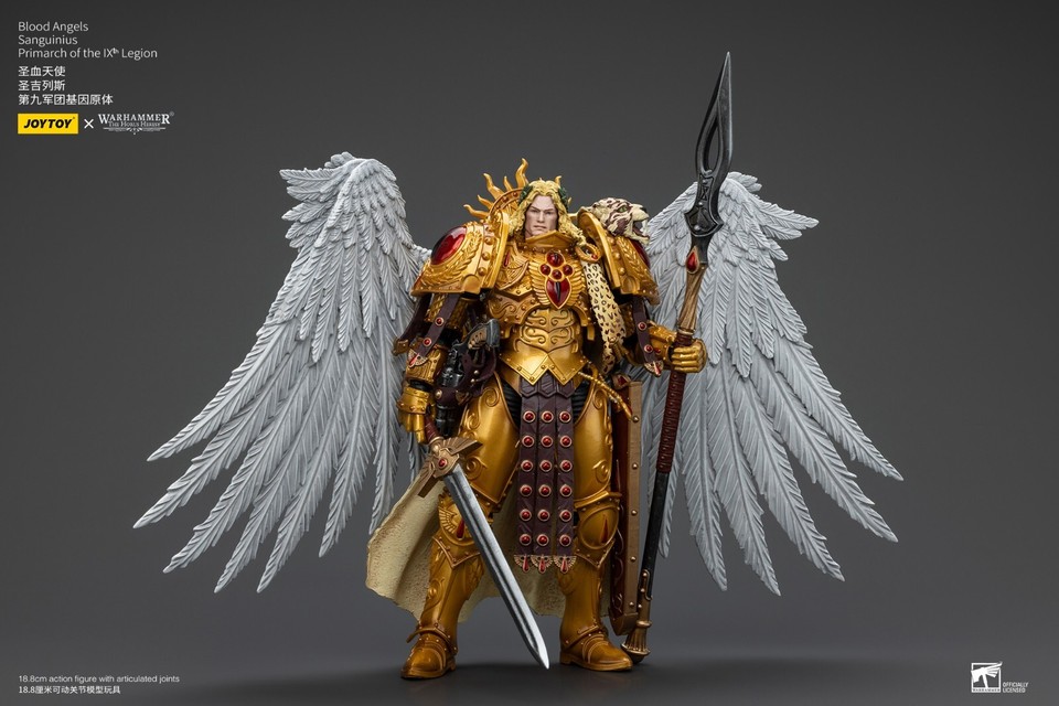 JOYTOY Warhammer 40K action figures Blood Angels Sanguinius Primarch 1/ ...
