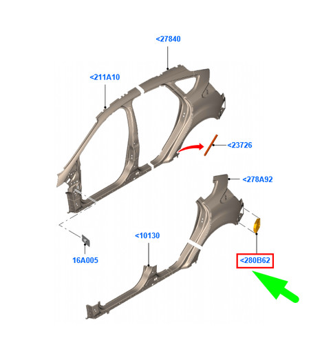 NEW FORD FOCUS C346 MK3 REAR LEFT SIDE AIR INLET VENT GRILLE 1706176 ...