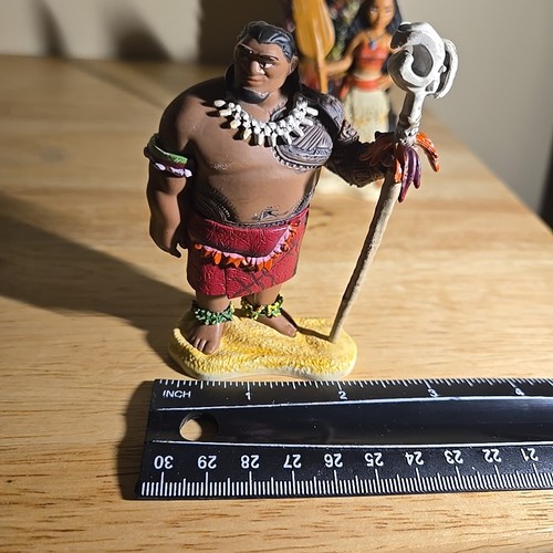 4 Piece Moana Figure Toy Lot Maui, Moana, Te Fiti, Chef Tui | eBay