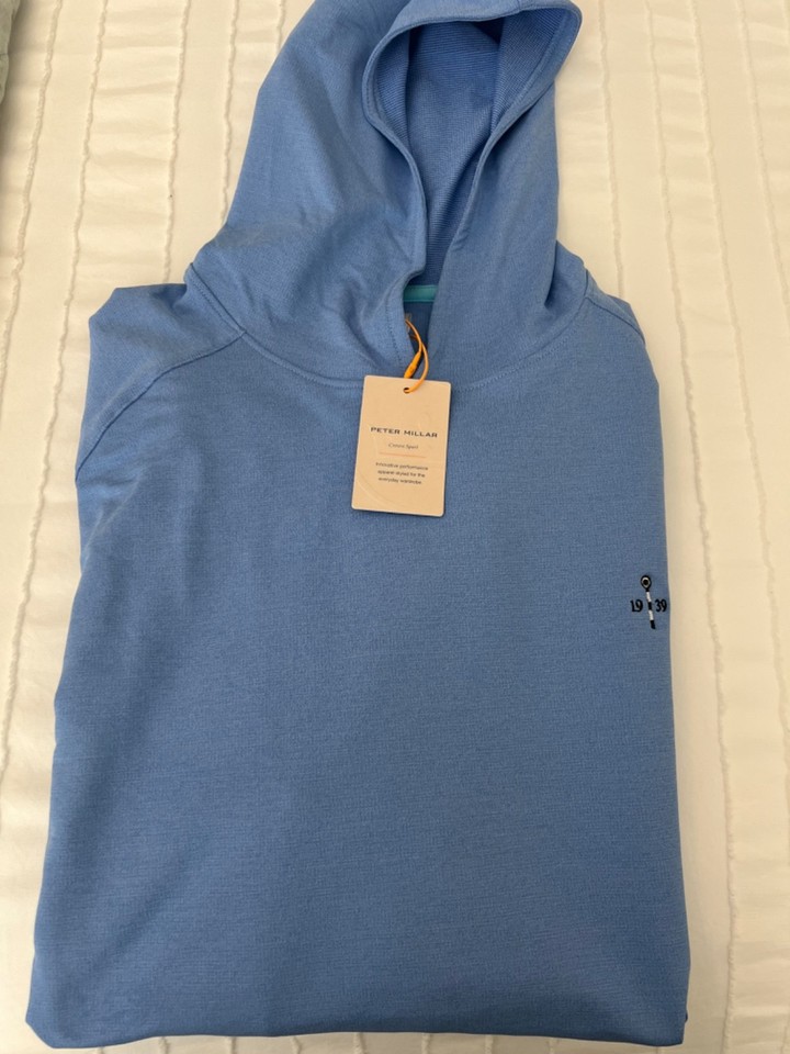 Old Town Club Golf Peter Millar Hoodie Blue Large New Pro Shop Alt Logo ...