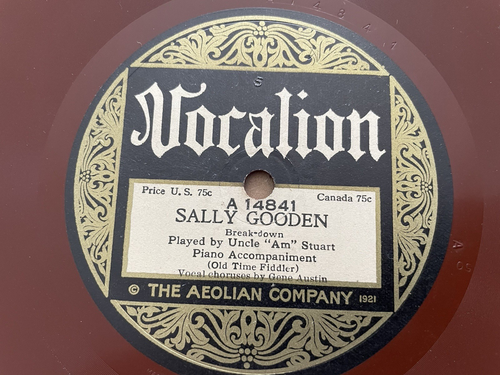 VOCALION Record 78 rpm 14841 SALLY GOODEN / LEATHER BREECHES Uncle Am ...