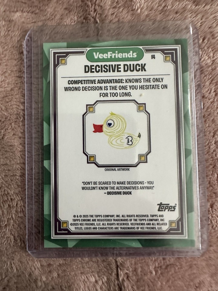 Topps Chrome VeeFriends Decisive Duck /250 Shimmer | eBay