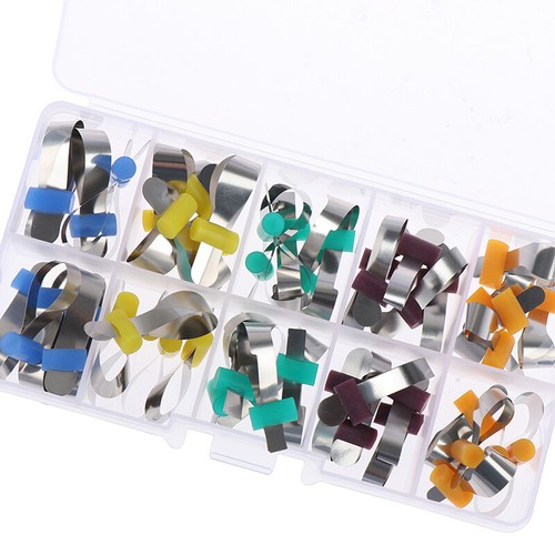 50Pcs Dental Matrix Matrices Band Retainerless Retainer Orthodontic ...