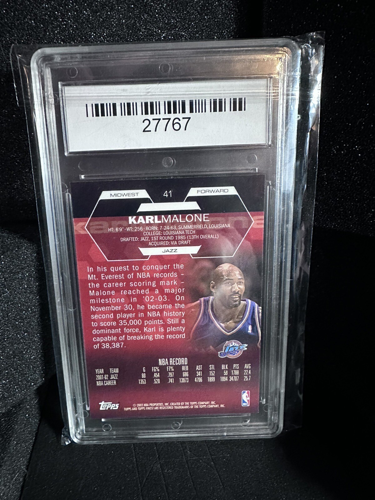 2002-03+Topps+Finest+-+%2341+Karl+Malone for sale online | eBay