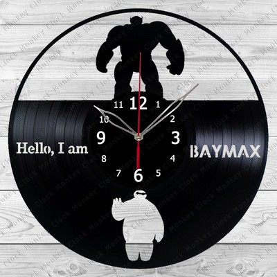Vinyl Clock Baymax Vinyl Record Wall Clock Home Art Decor Handmade 179 ...