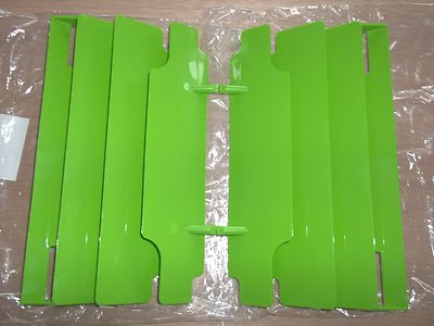 New Green Kawasaki Radiator Guards KX125 KX250 KX500 KX 125 250 500 ...