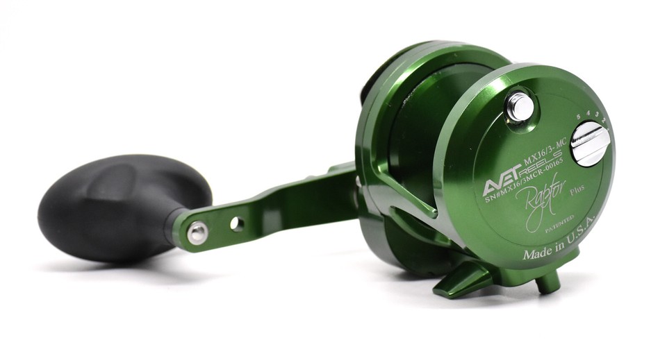 Avet MXJ 6/3 MC Raptor PLUS 2-Speed Lever Drag Casting Reel - Green | eBay