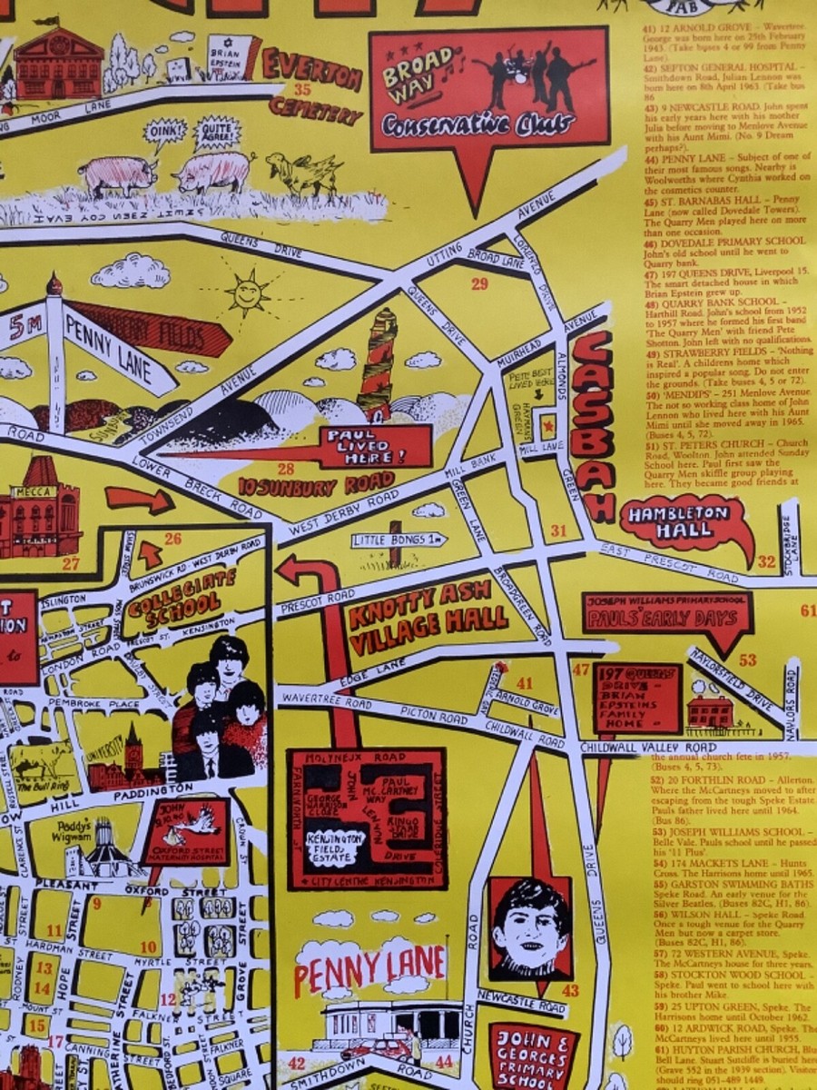 Beatles Liverpool Map Liverpool Map ~ Crown Street Liverpool 1928