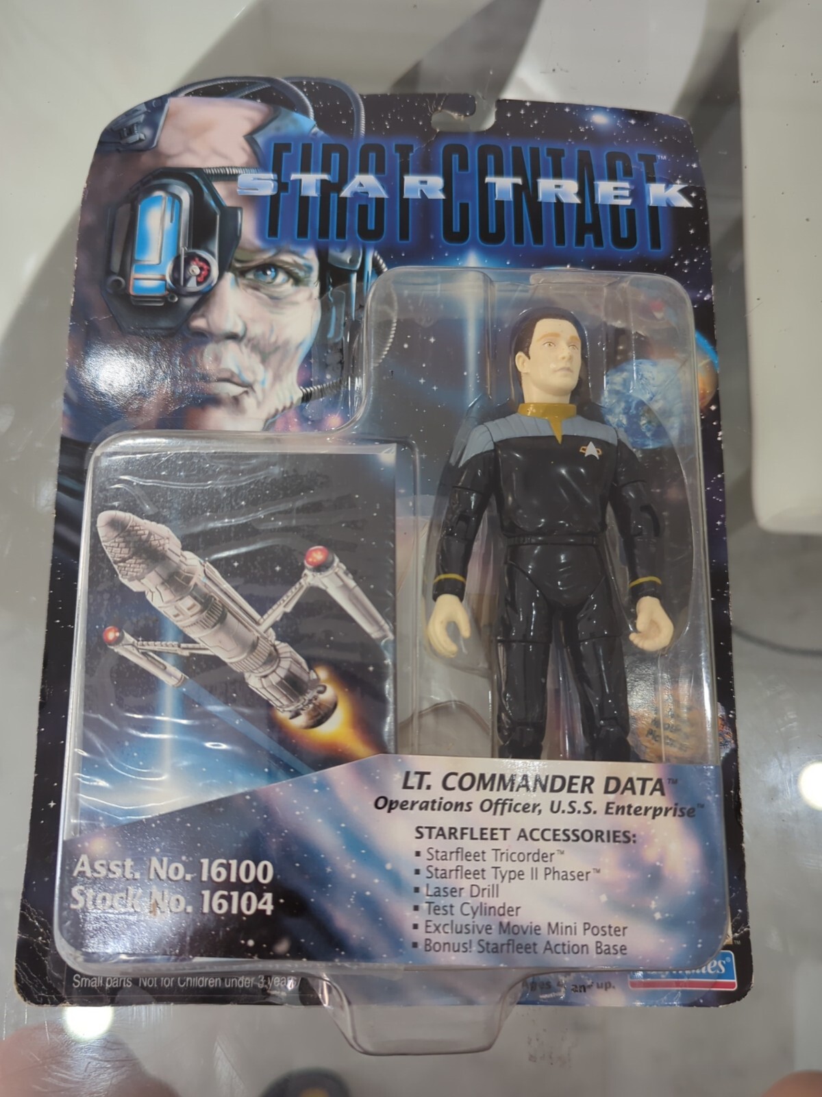 Playmates Toys Lt. Commander Data Star Trek First Contact Action Figure ...